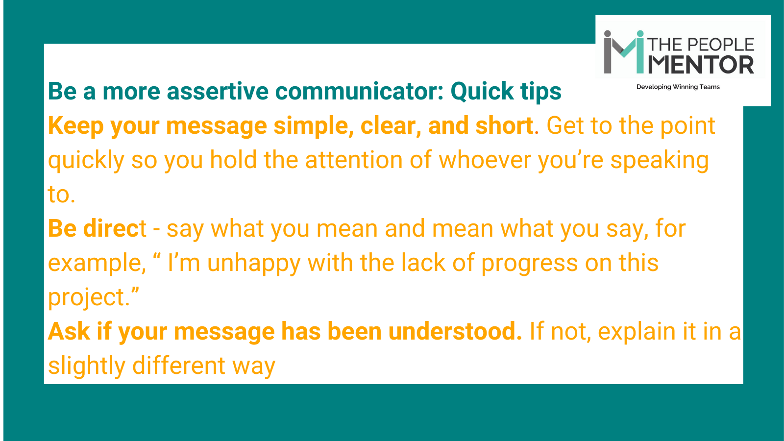 Inspiring Confidence - Why Being Assertive is the Key to Effective ...