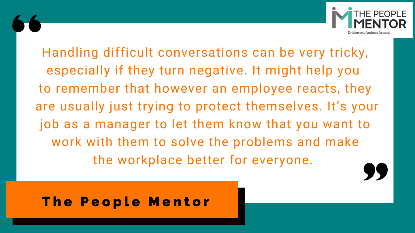 What to Do When Difficult Conversations Turn Negative - The People Mentor